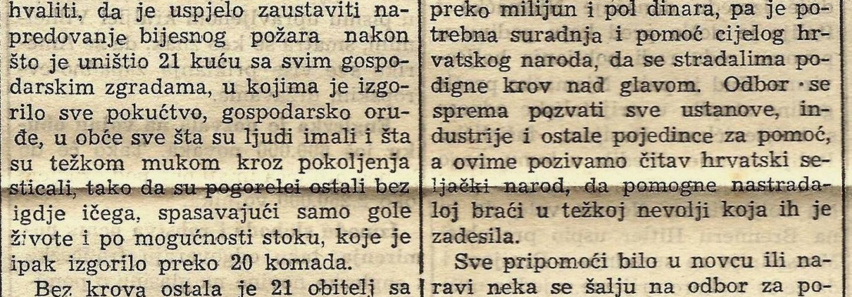 UTORKOM IZ MUZEJSKOG ARHIVA – POŽAR 13.03.1940. – Zavičajni muzej Ogulin